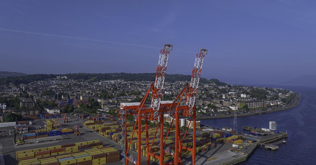 Greenock officially unveils new STS cranes | News | Port Strategy