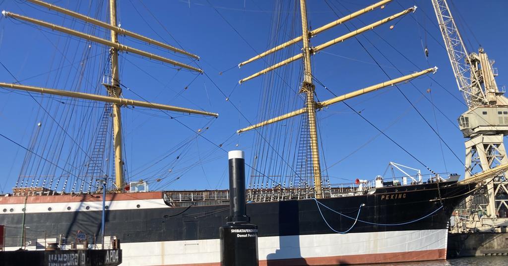 The famous PEKING, a new flagship museum vessel in Hamburg, protected ...