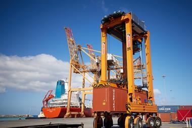 Hybrid straddle carriers boost terminal’s eco-push | News | Port Strategy